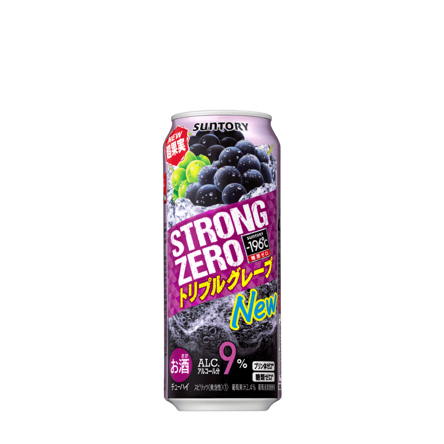 -196℃ Strong Zero Triple Grape 500ml - Sakaya Liquor Store